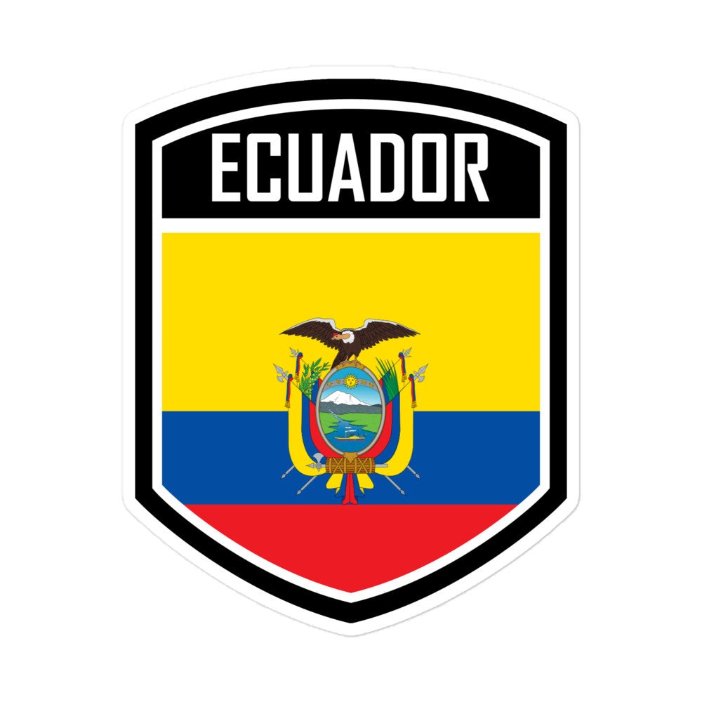 Ecuador Flag Emblem Sticker: Show Your Patriotism With High-quality ...
