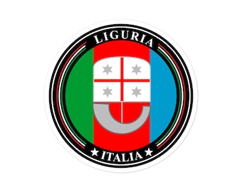 Calabria Italy Flag Emblem Sticker Vinyl Stickers Available in 3 Sizes ...