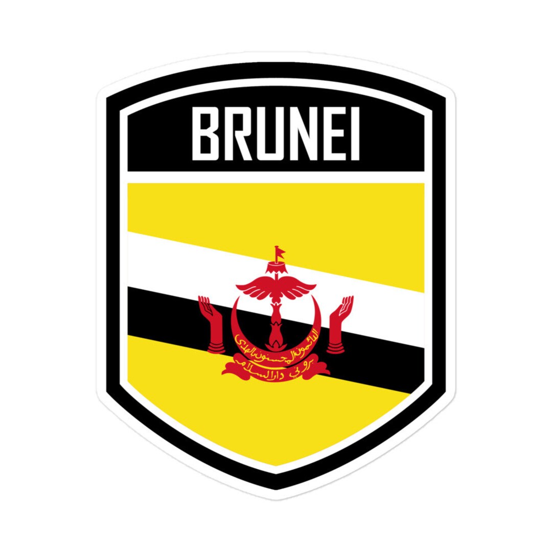 Brunei Flag Emblem Stickers - Etsy