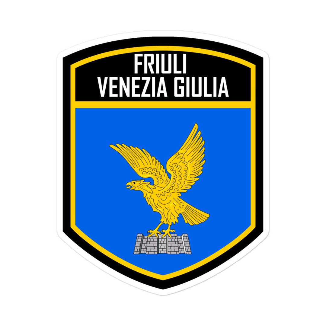 Friuli Venezia Giulia Italy Flag Emblem Sticker - High Quality Vinyl - Etsy