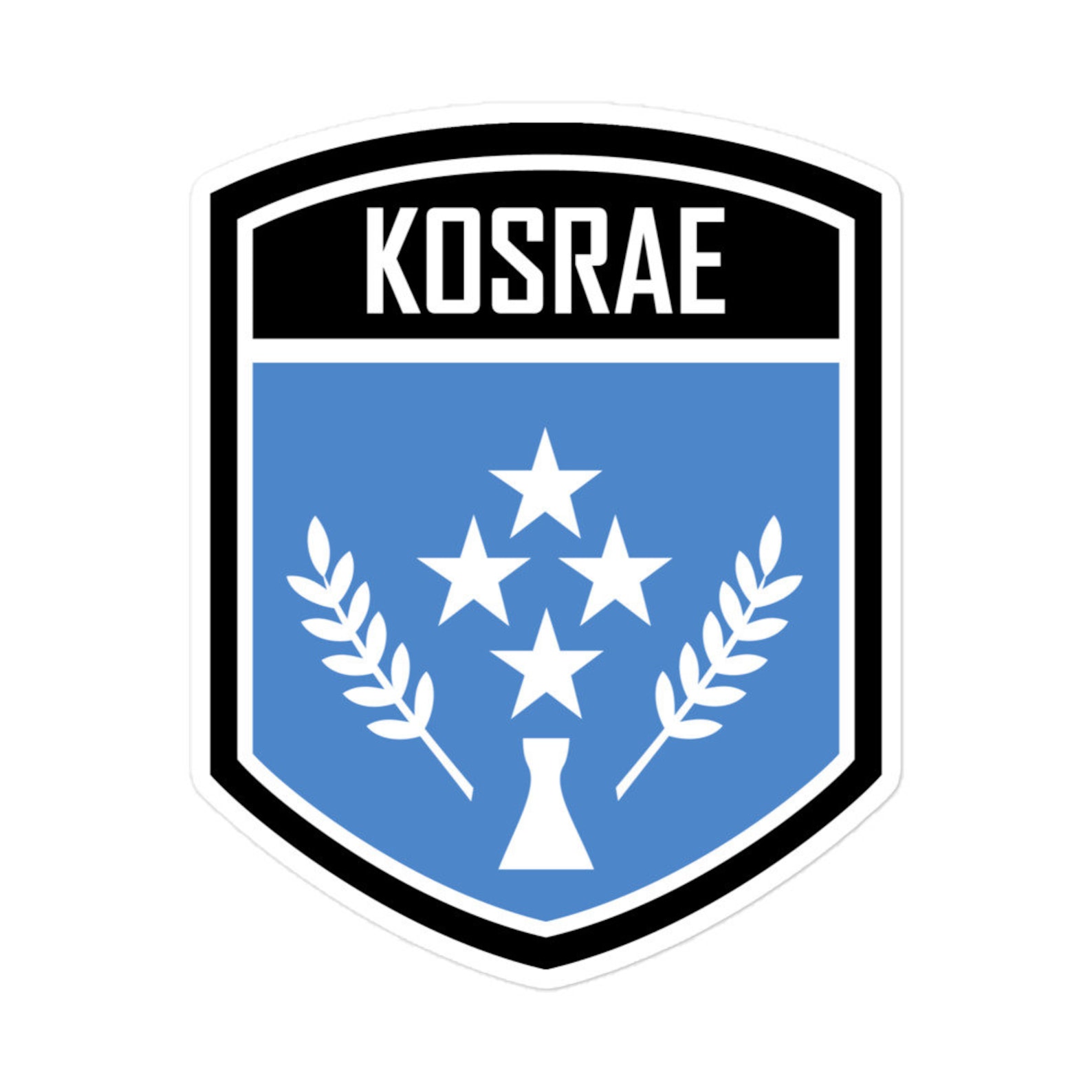 Kosrae State Flag Emblem Stickers - Etsy