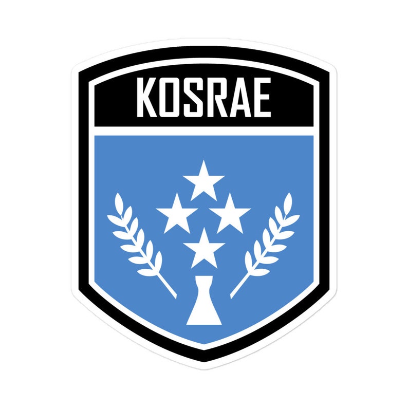 Kosrae State Flag Emblem Stickers - Etsy