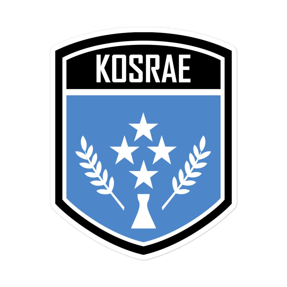 Kosrae State Flag Emblem Stickers - Etsy