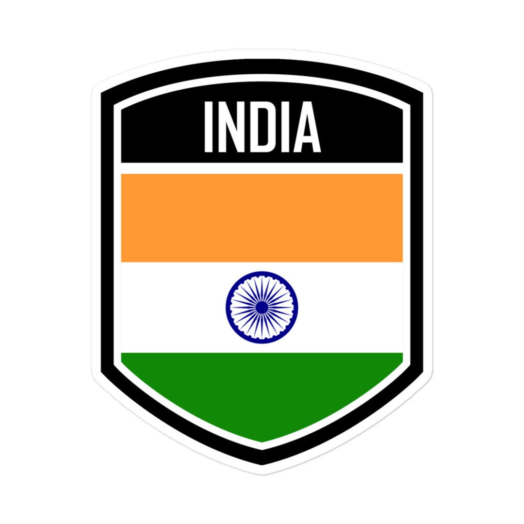India Flag Emblem Stickers - High-quality Vinyl Stickers for Laptop ...