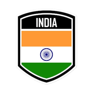 India Flag Emblem Stickers - High-quality Vinyl Stickers for Laptop ...