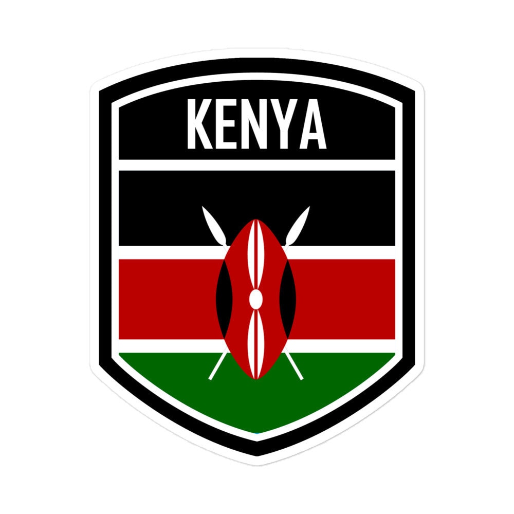 Add Some Kenyan Spirit to Your Gear With Kenya Flag Emblem Stickers - Etsy