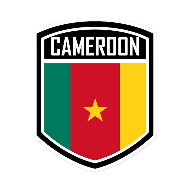 Cameroon Flag Emblem Stickers Durable and High Quality Decals - Etsy