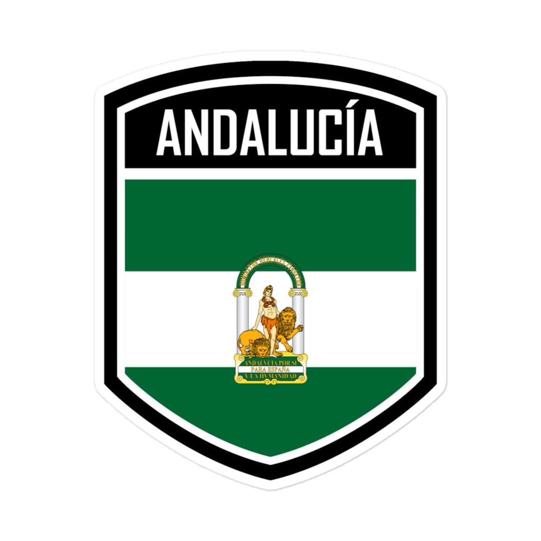 Andalucía Flag Emblem Stickers - Showcase Your Andalucía Pride! - Etsy
