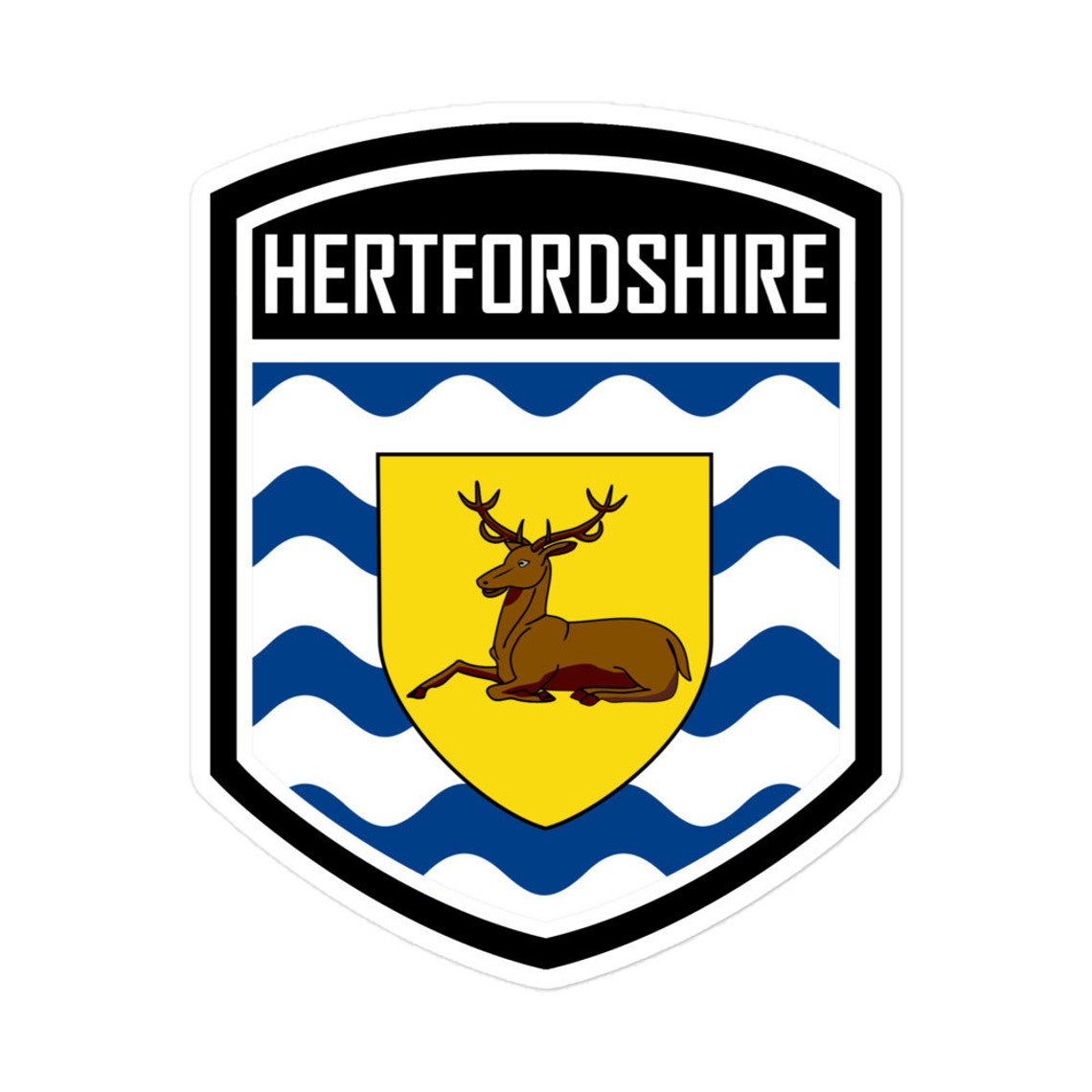 Hertfordshire County England Flag Emblem Stickers - Etsy