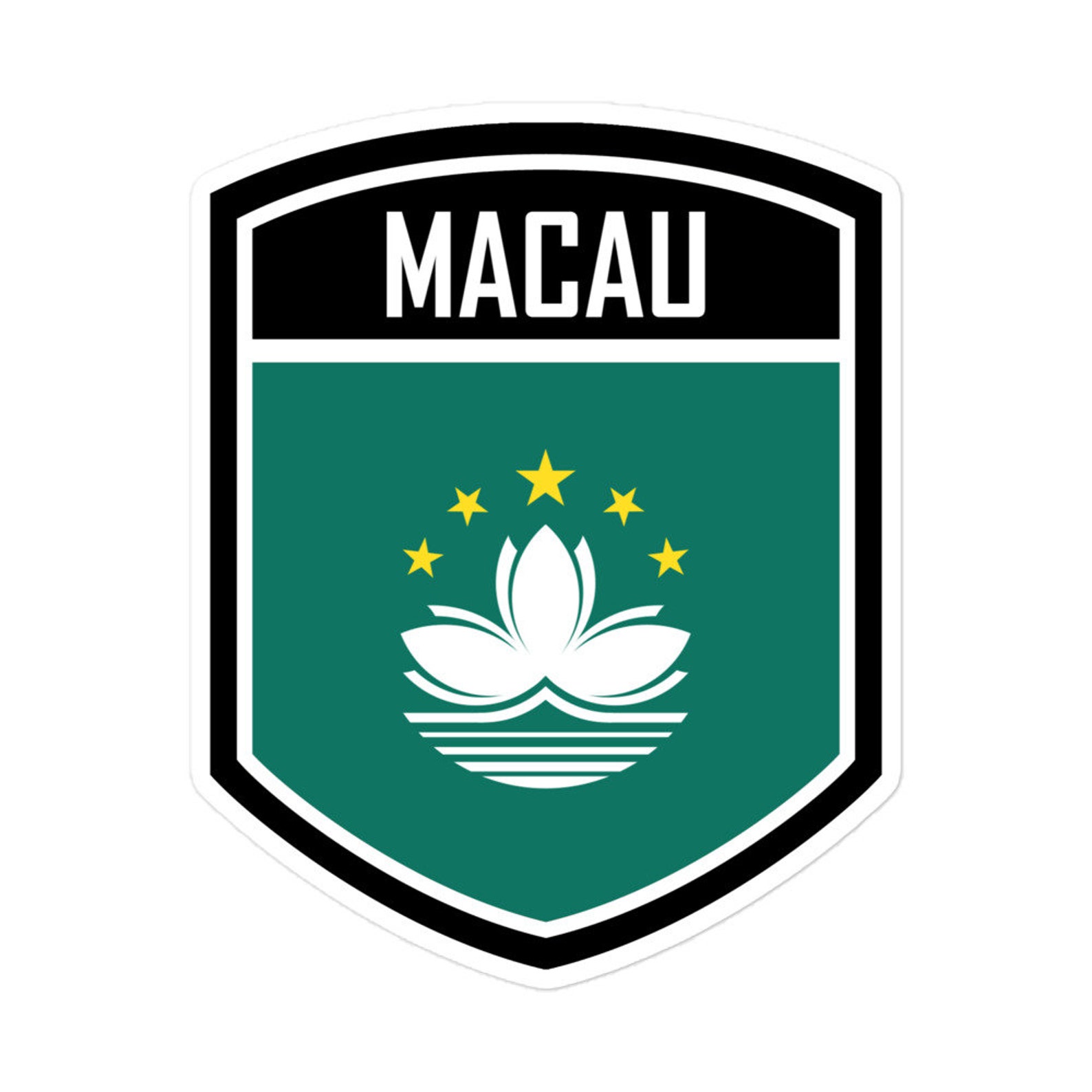 Macau Flag Emblem Stickers - Etsy