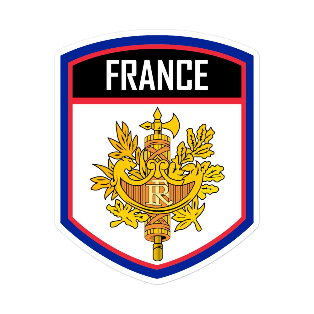 France Coat of Arms Flag Emblem Vinyl Stickers Available in 3 Sizes - Etsy