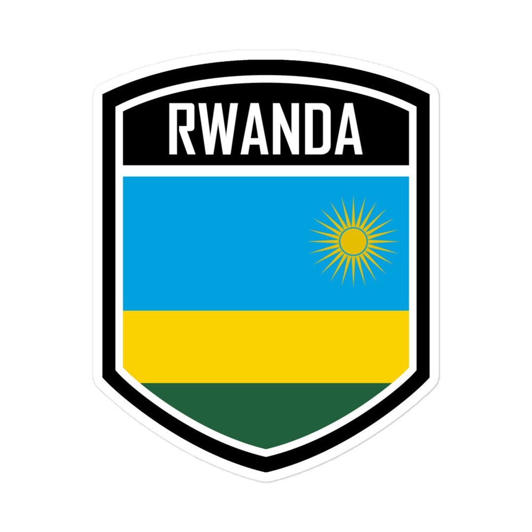 Rwanda Flag Emblem Stickers - Etsy