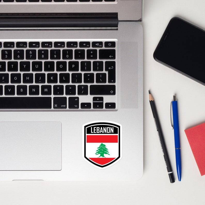 Lebanon Flag Emblem Stickers - Showcase Your Lebanese Pride - Etsy
