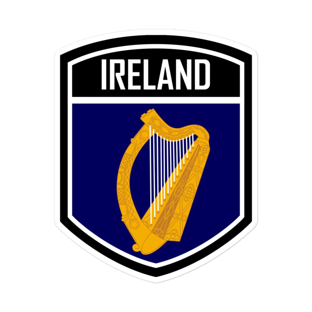 Ireland Coat of Arms Flag Emblem Stickers - Etsy