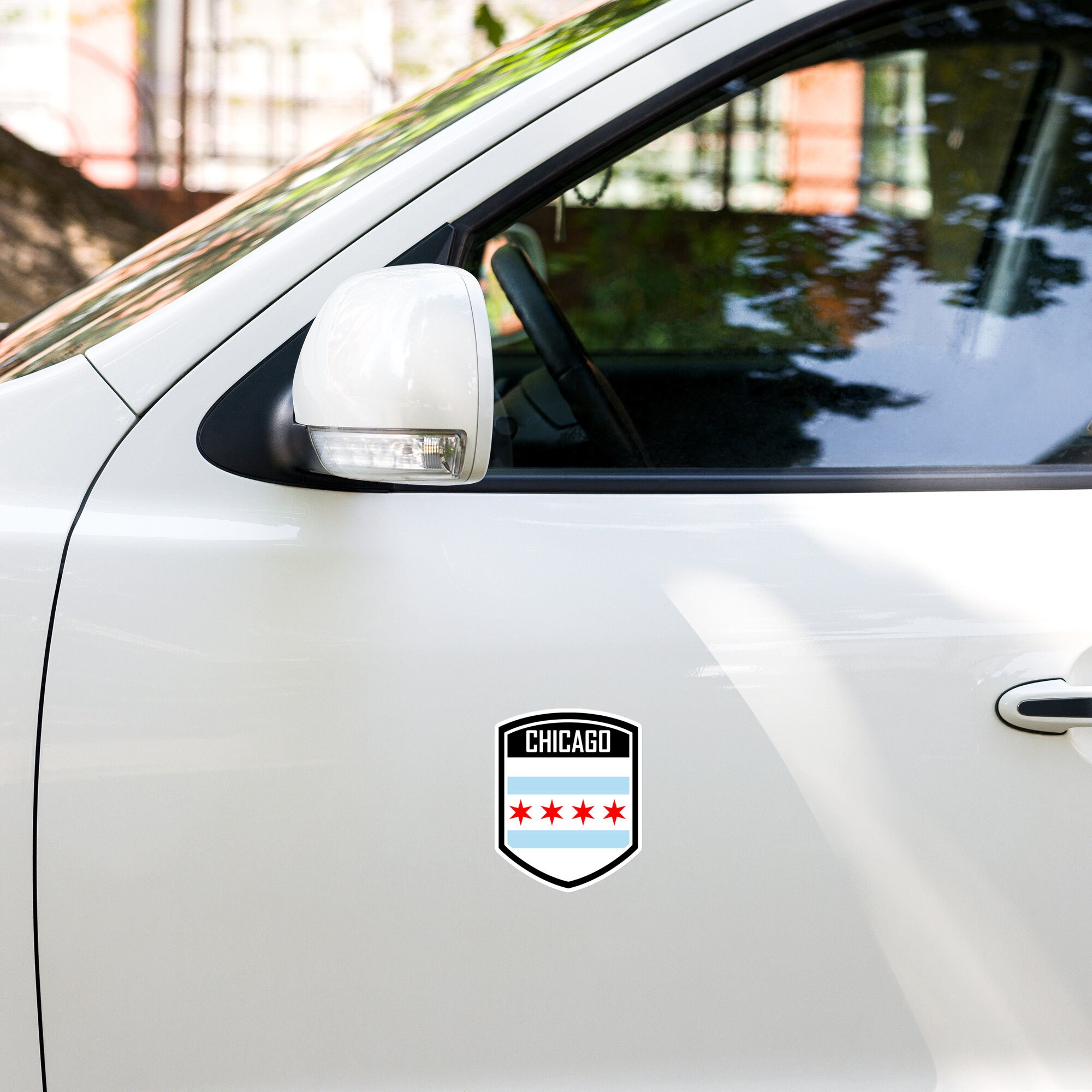 Add Some Chicago Style to Your Belongings With Chicago Flag Emblem ...