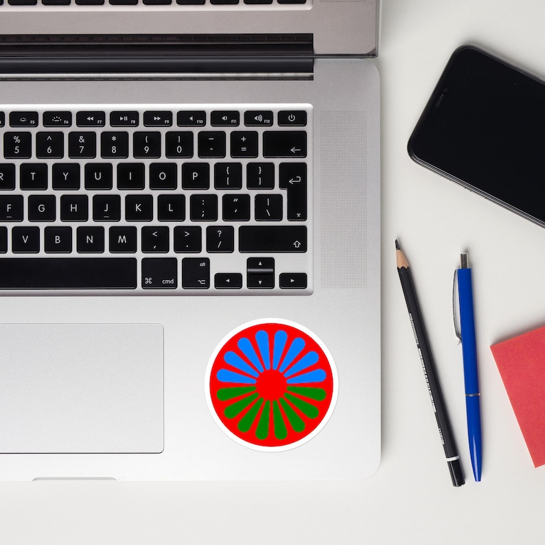Romani Wheel Printable Art Romani Flag Colors Digital Download SVG, PNG ...