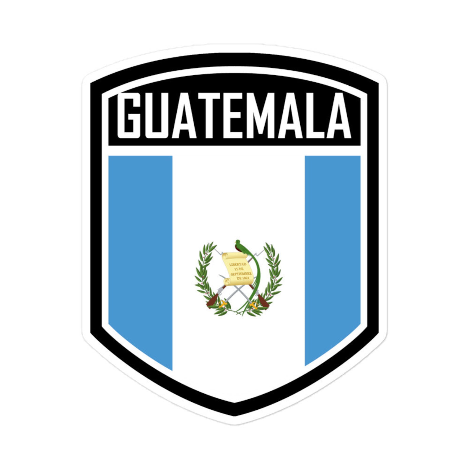 Guatemala Flag Emblem Stickers Show Your Guatemalan Pride With Style - Etsy