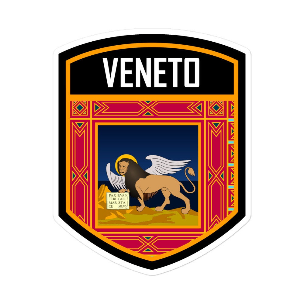 Veneto Flag Emblem Stickers: Showcase Your Venetian Pride - Authentic ...
