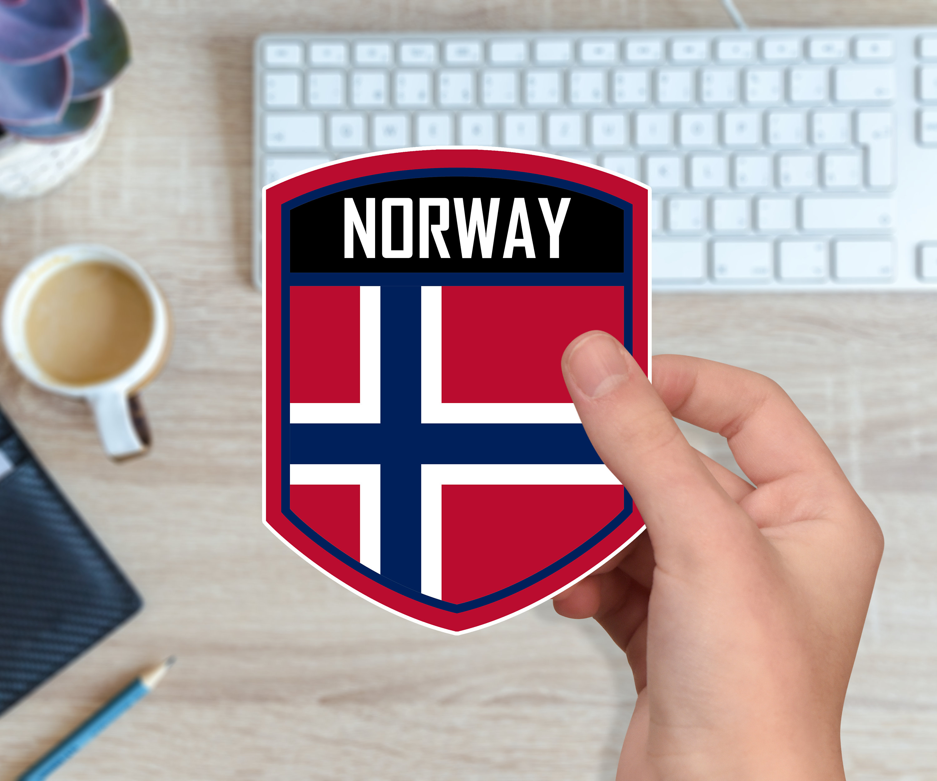 Norway Flag Emblem Stickers Nordic Country Decal for Cars - Etsy
