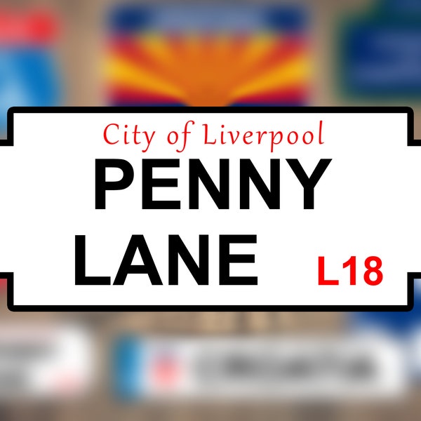 Liverpool Street Sign - Etsy