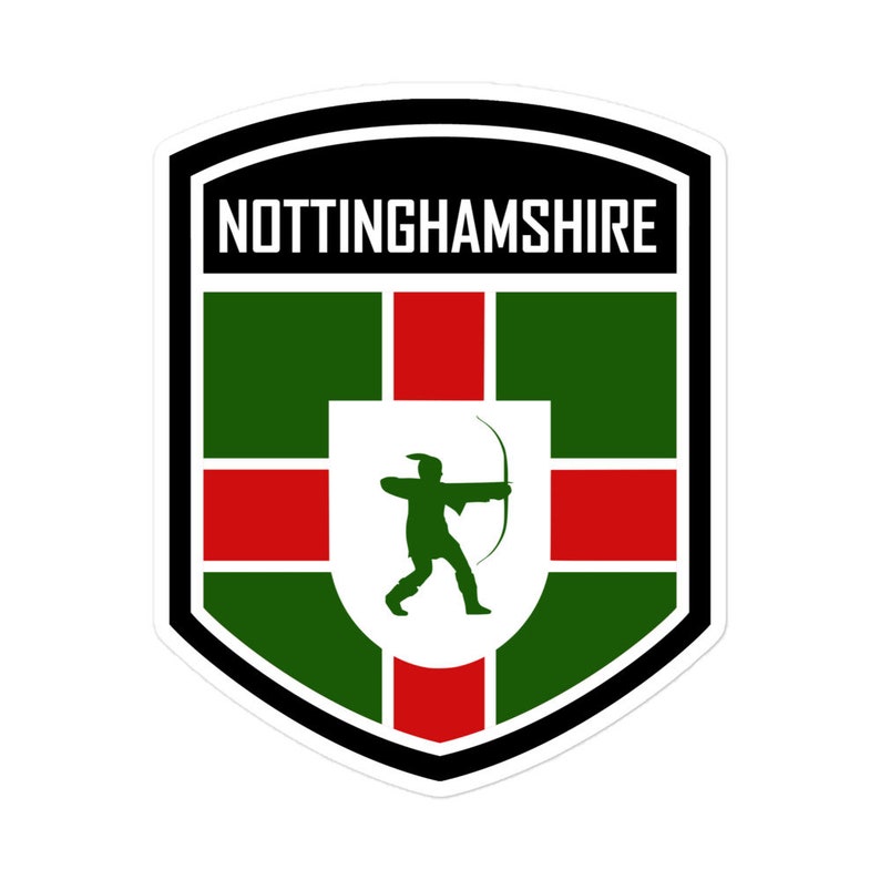Nottinghamshire County England Flag Emblem Stickers - Etsy