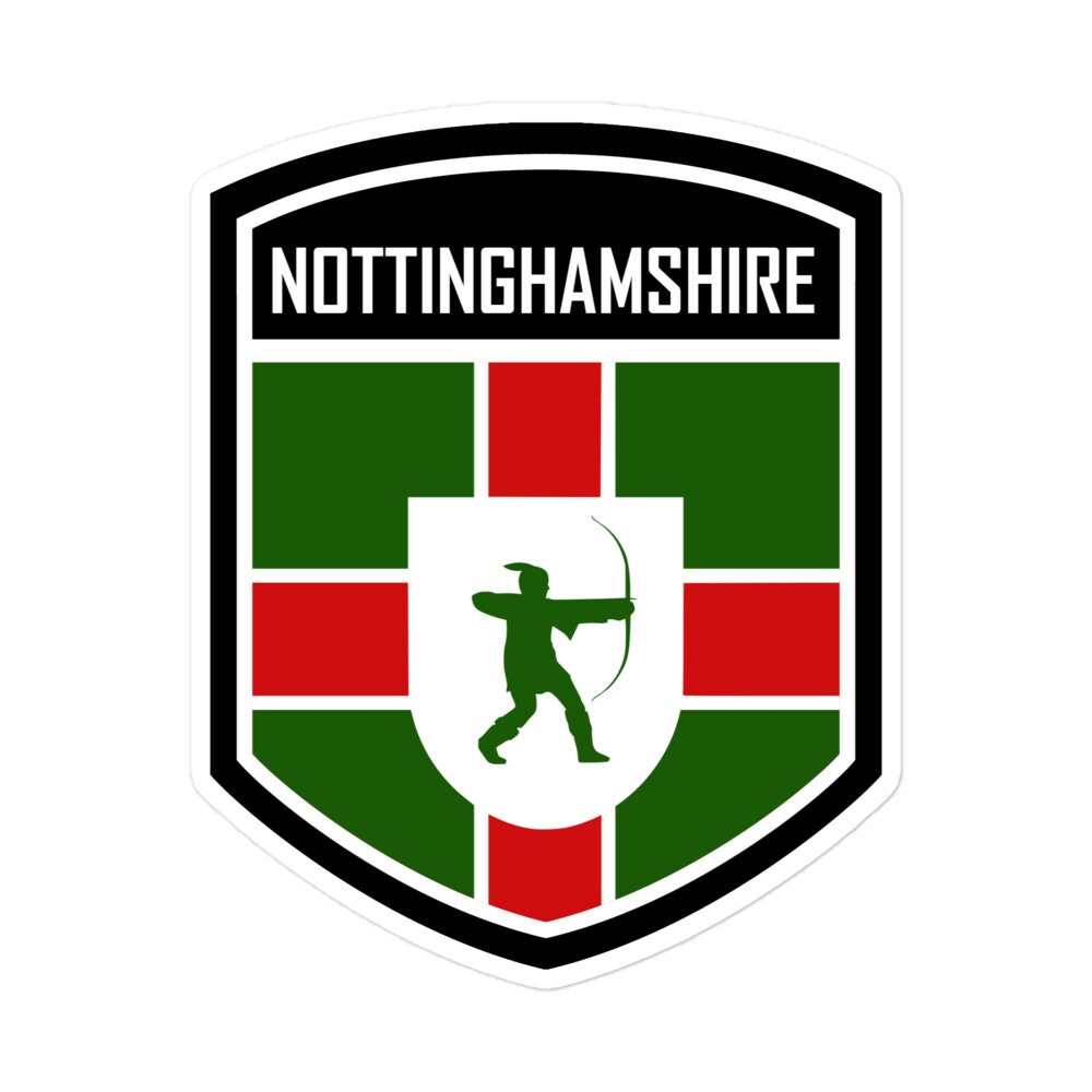 Nottinghamshire County England Flag Emblem Stickers - Etsy