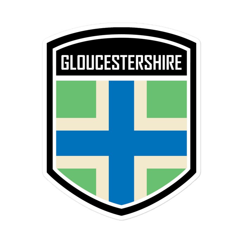 Gloucestershire County England Flag Emblem Stickers - Etsy