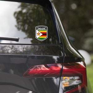 Zimbabwe Flag Emblem Stickers - Durable and High-quality Vinyl - Etsy