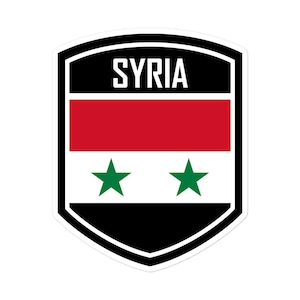 High-quality Syria Flag Emblem Stickers | Perfect for Laptop, Car ...