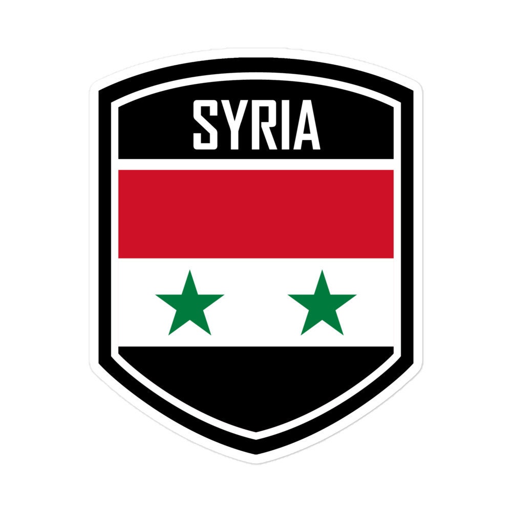 High-quality Syria Flag Emblem Stickers Perfect for Laptop, Car, Water ...