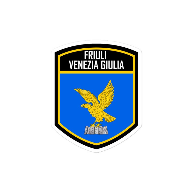 Friuli Venezia Giulia Italy Flag Emblem Sticker | Etsy