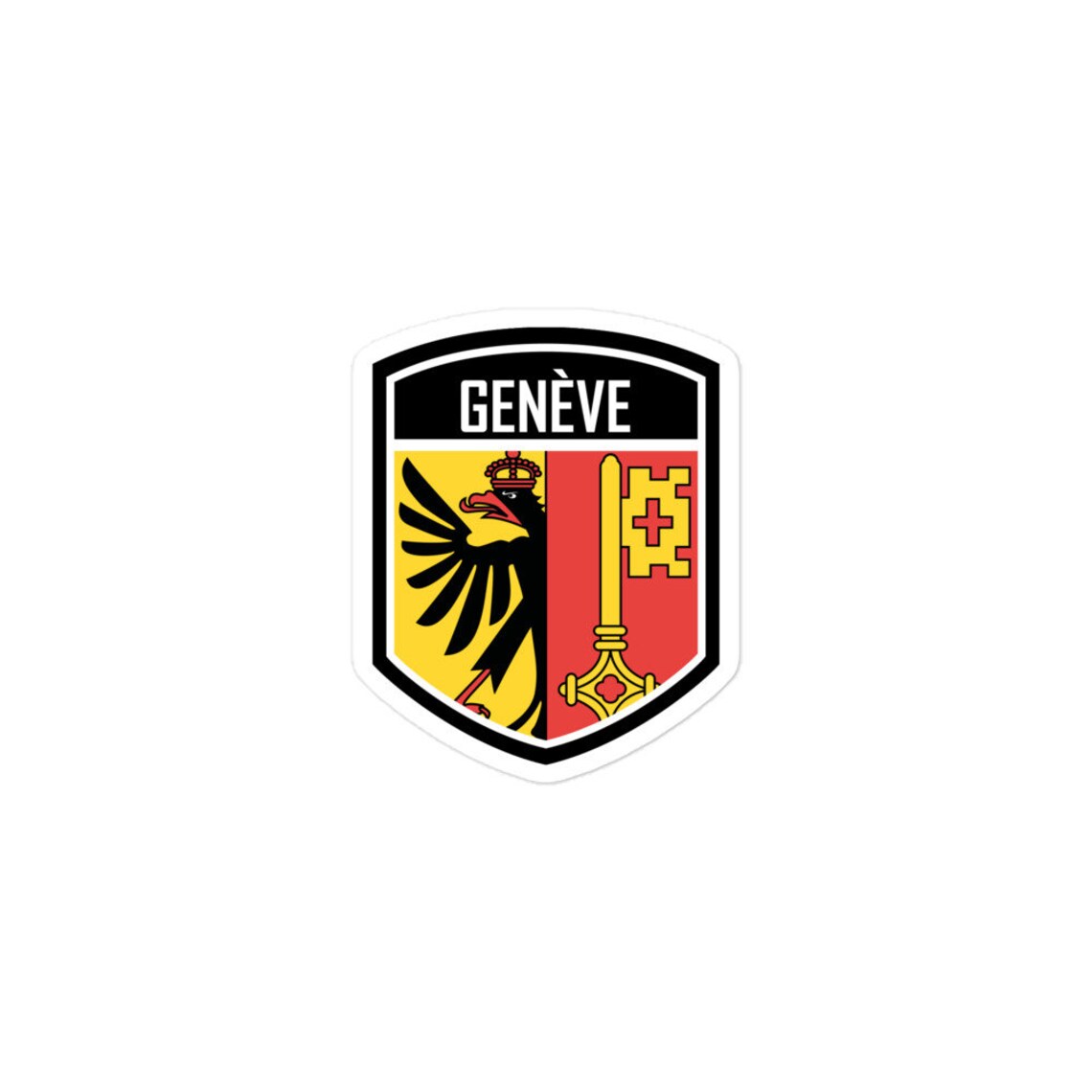 Canton of Genève Switzerland Flag Emblem Stickers - Etsy