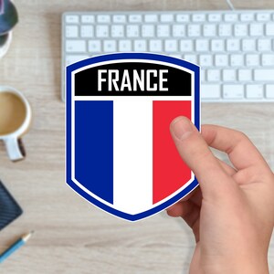 France Flag Emblem Vinyl Stickers Available in 3 Sizes - Etsy