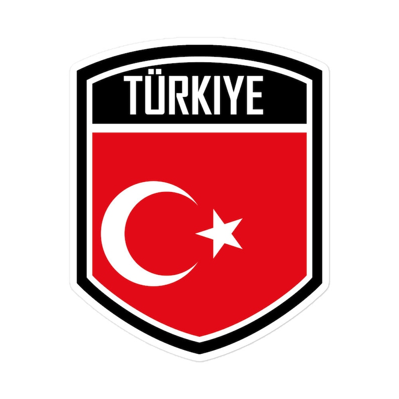 Türkiye Flag Emblem Stickers Show Your Turkish Pride With Style - Etsy