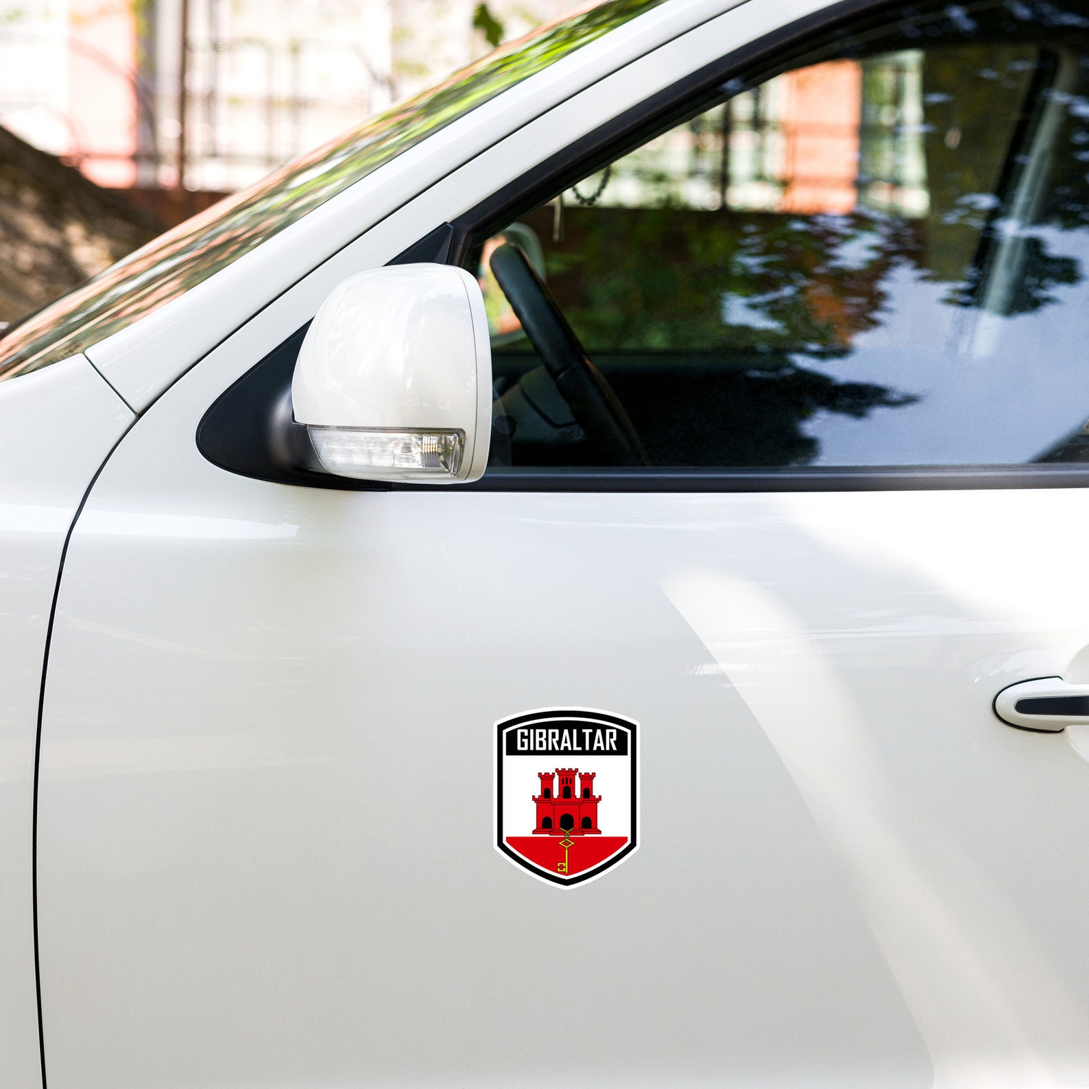 Gibraltar Flag Emblem Stickers - Etsy