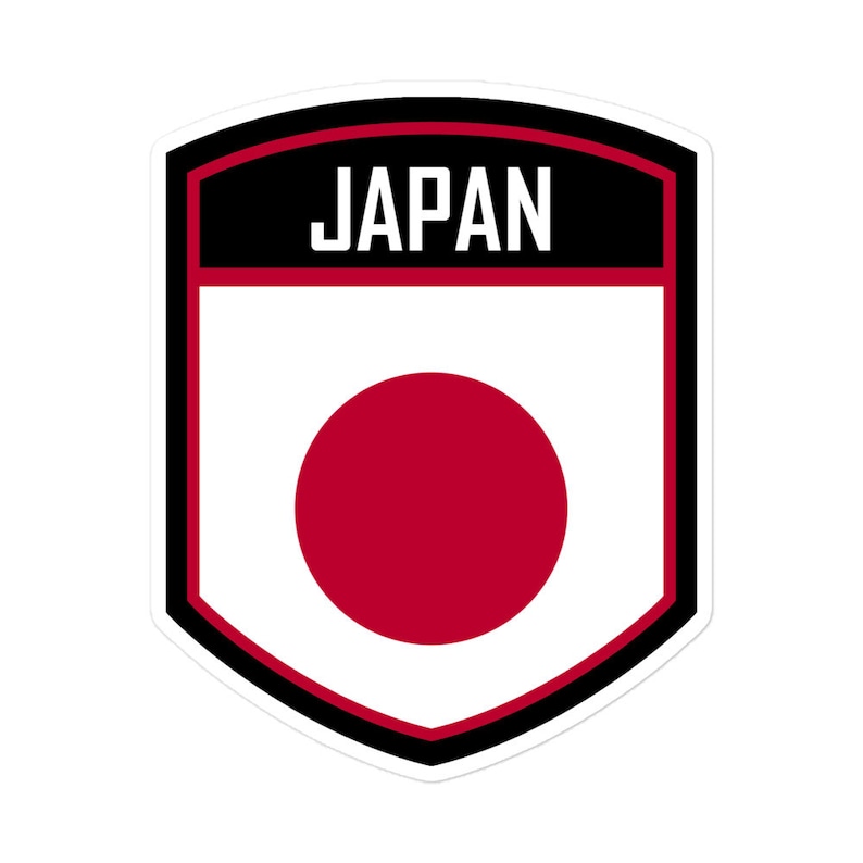 Japan Flag Emblem Stickers - Display Your Love for Japan With Durable ...