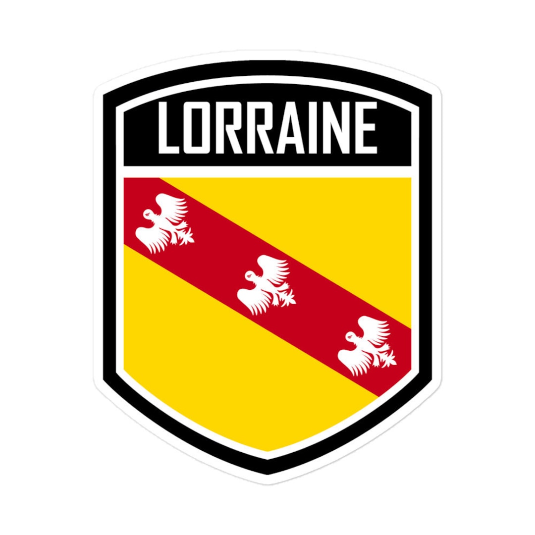 Lorraine France Flag Emblem Vinyl Stickers Available in 3 Sizes - Etsy