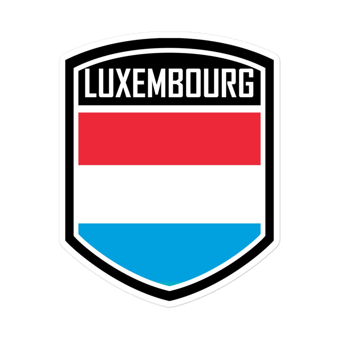Luxembourg Flag Emblem Stickers - Etsy