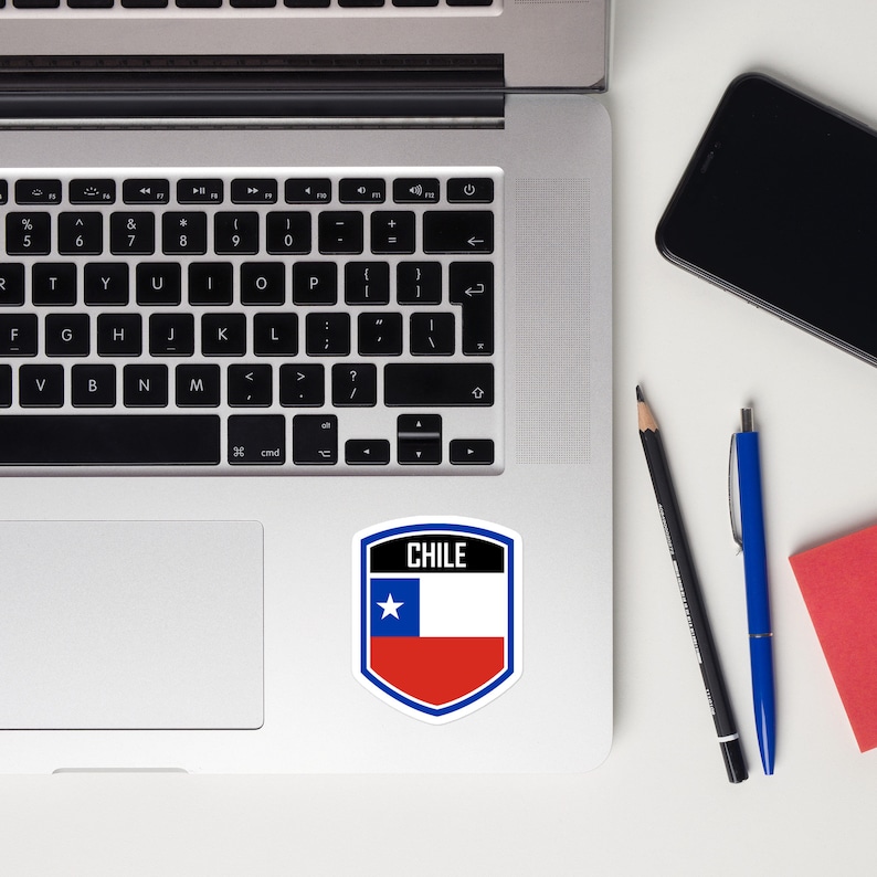 Chile Flag Emblem Stickers - Wear the Colors of Chile With Pride - Etsy