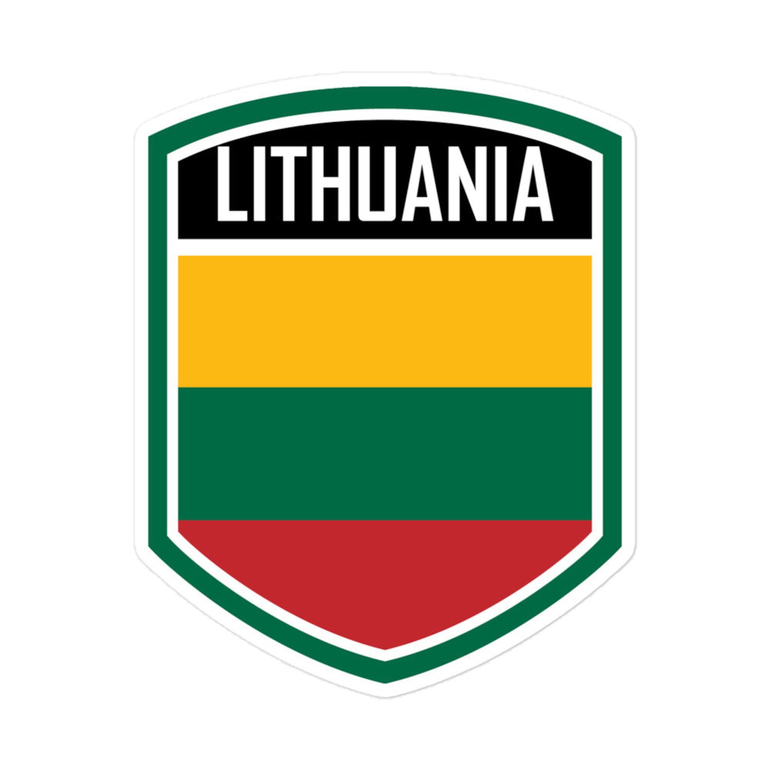 Lithuania Flag Emblem Stickers - High Quality Vinyl Decals - Etsy