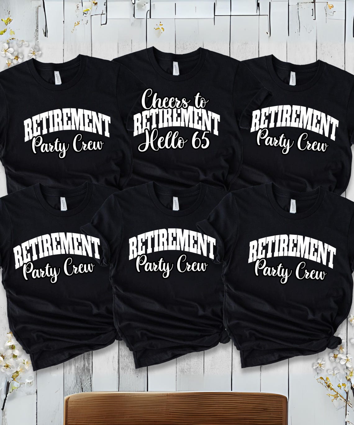 Custom Retirement Group Shirts, Personalized Retirement Crew, Retired ...