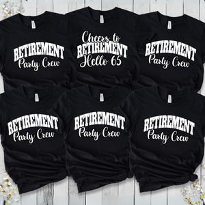Custom Retirement Group Shirts, Personalized Retirement Crew, Retired ...