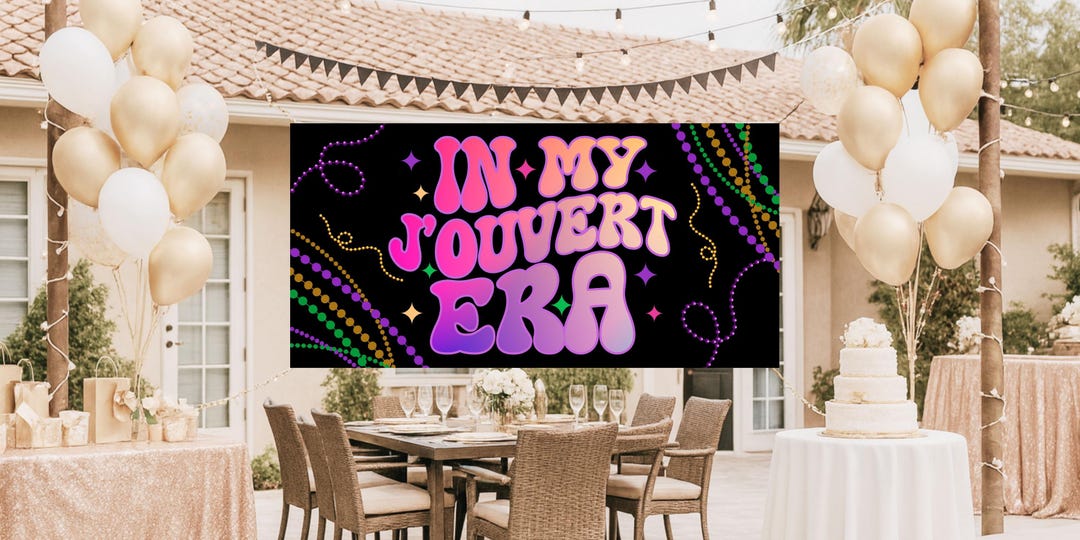 Trinidad Carnival Banner Decoration, Caribbean Party Backdrop ...