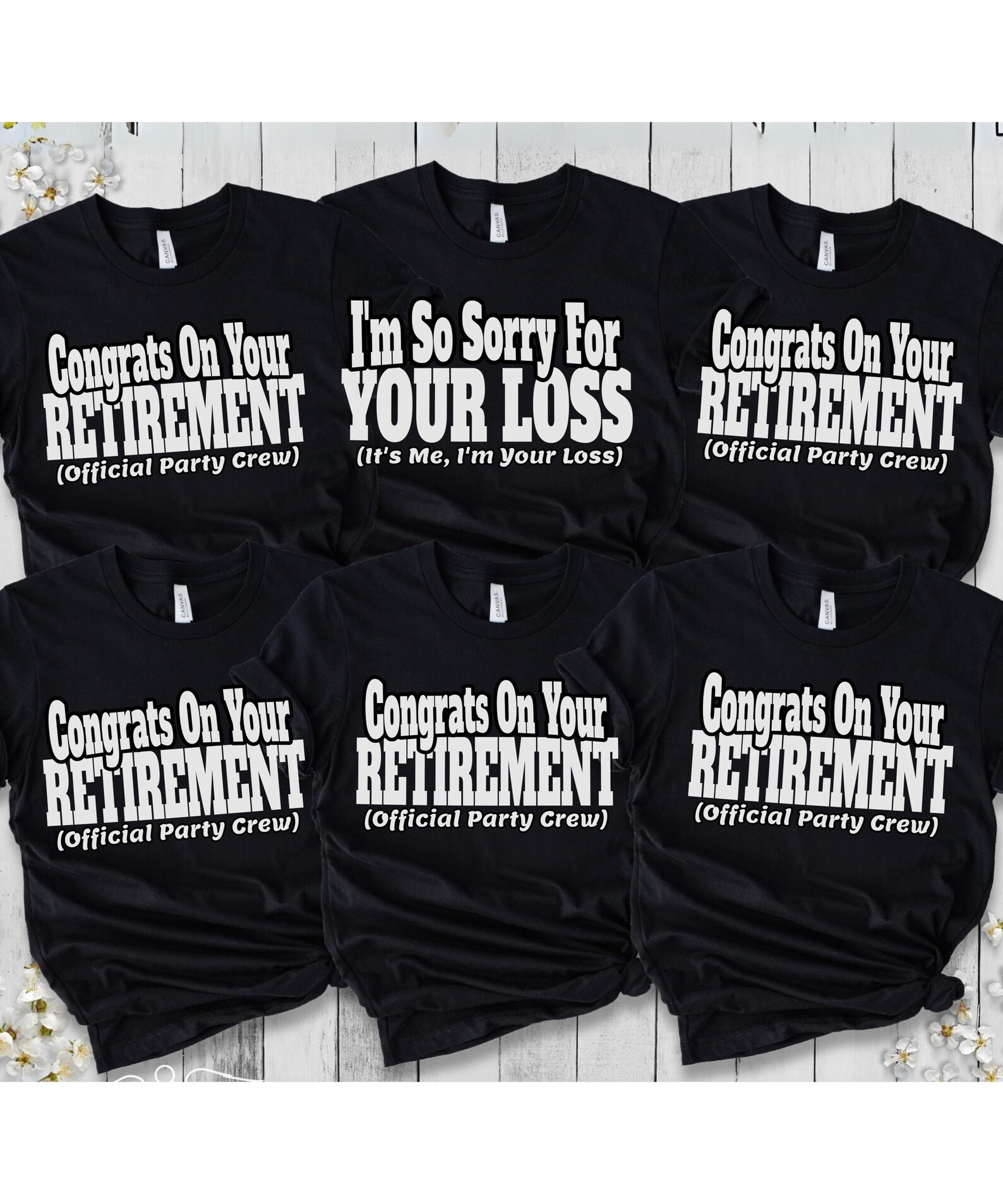 Custom Retirement Group Shirts, Personalized Retirement Crew, Funny ...