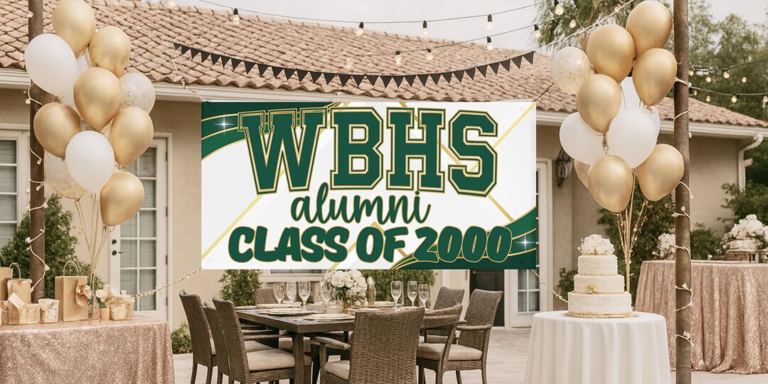 High School Reunion Banner Class Of, High School Sign, College Reunion ...