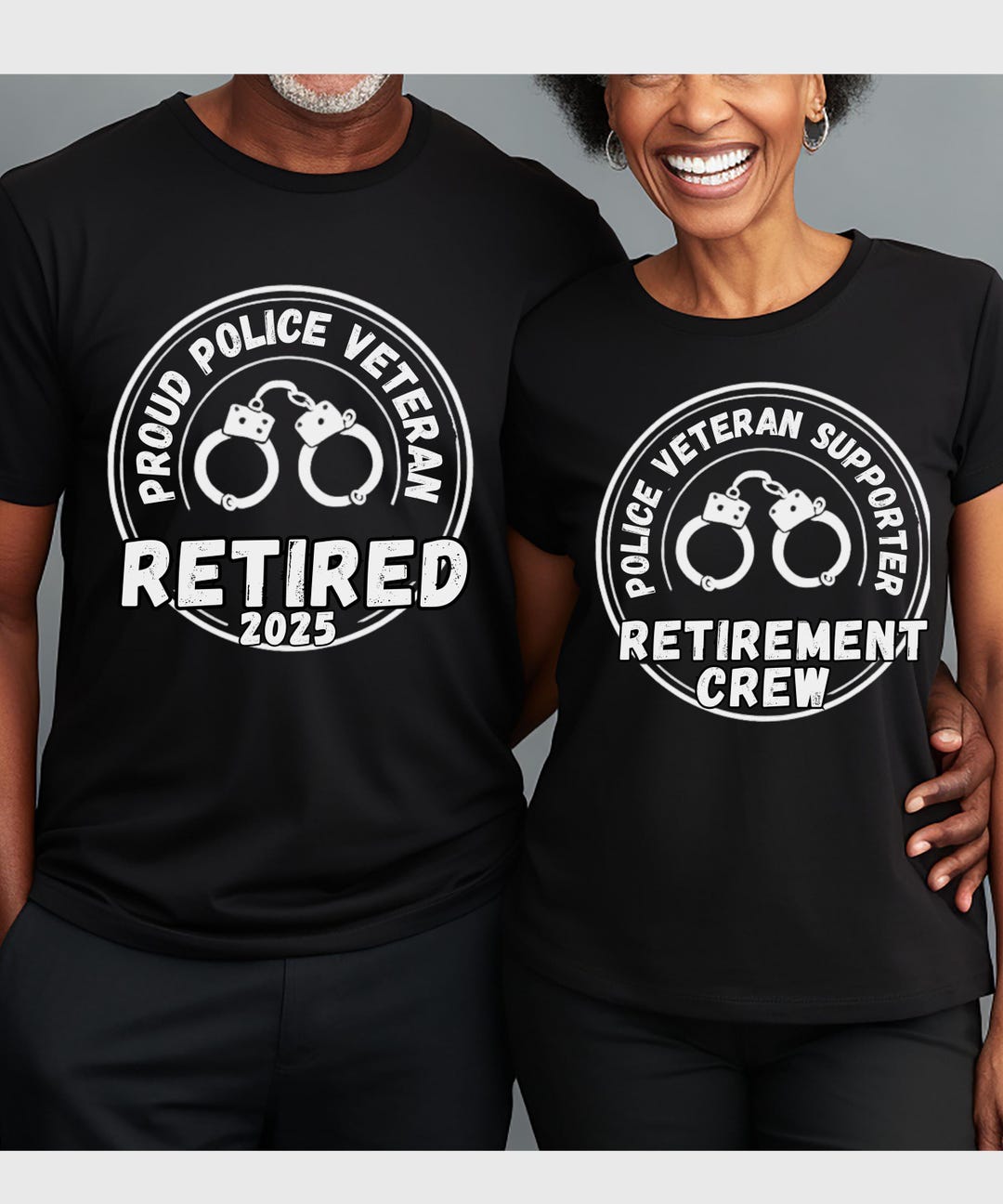 Police Retirement Group Shirts, Retiring Cop Crew, Policeman Retirement ...