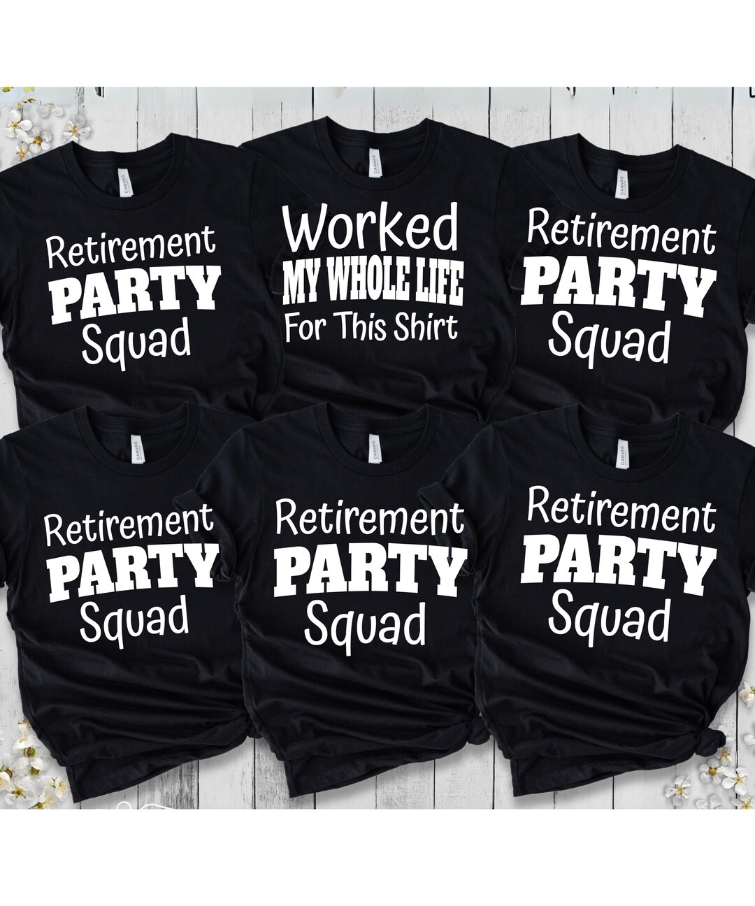Custom Retirement Group Shirts, Personalized Retirement Crew, Retired ...