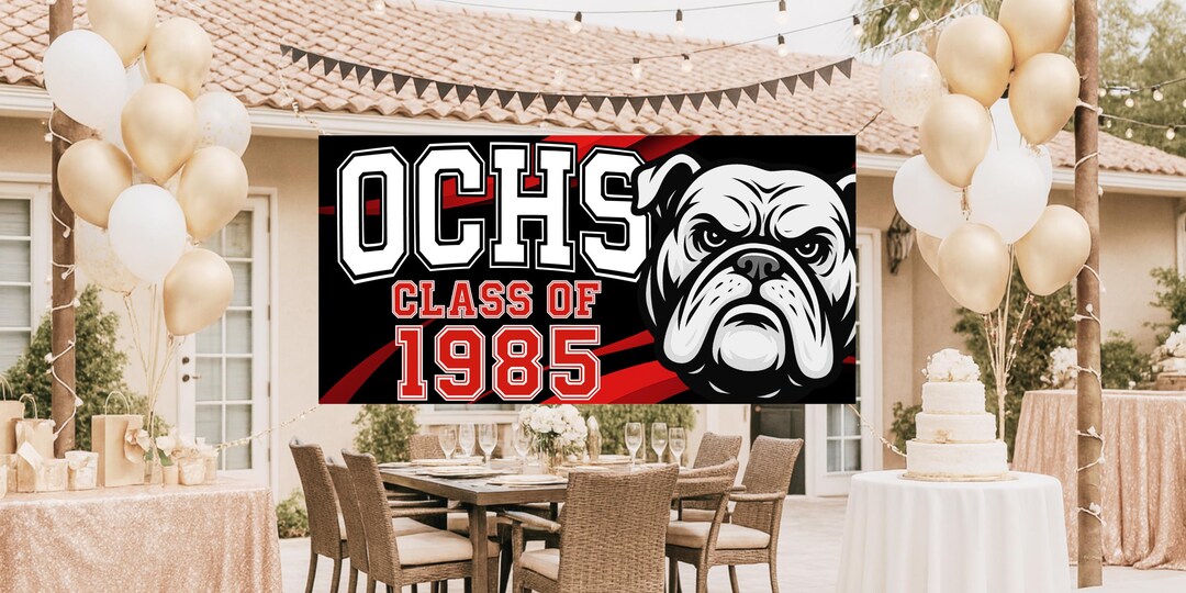 High School Reunion Banner Class Of, High School Sign, College Reunion ...