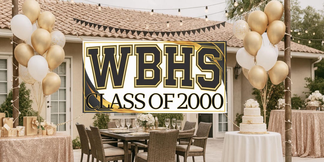 High School Reunion Banner Class Of, High School Sign, College Reunion ...