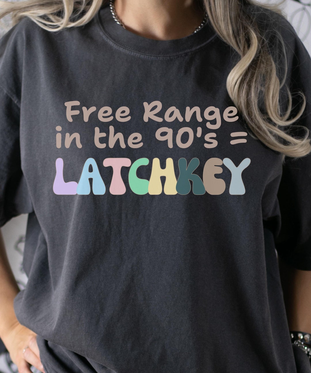 Comfort Colors Latchkey Kid Y2K T-shirt Retro Funny 90s Throwback Shirt ...